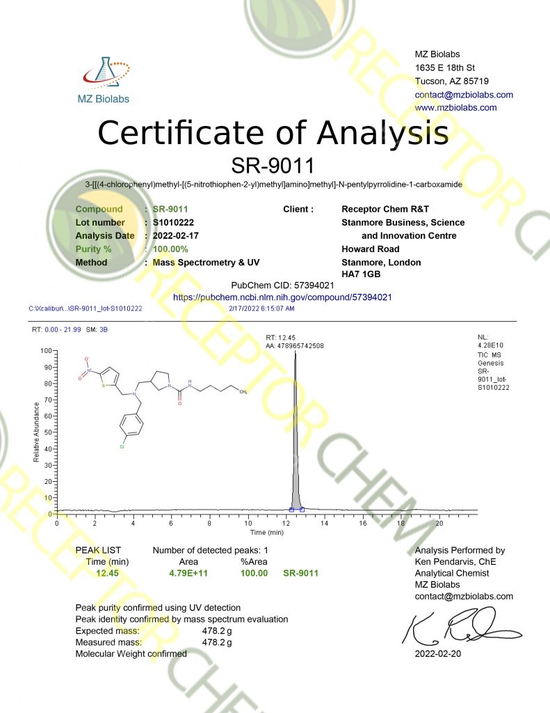 SR9011 - Receptor Chem